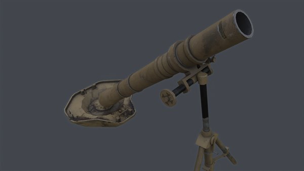 PBP-172 120mm mortar china PLA 3D model - TurboSquid 1978567