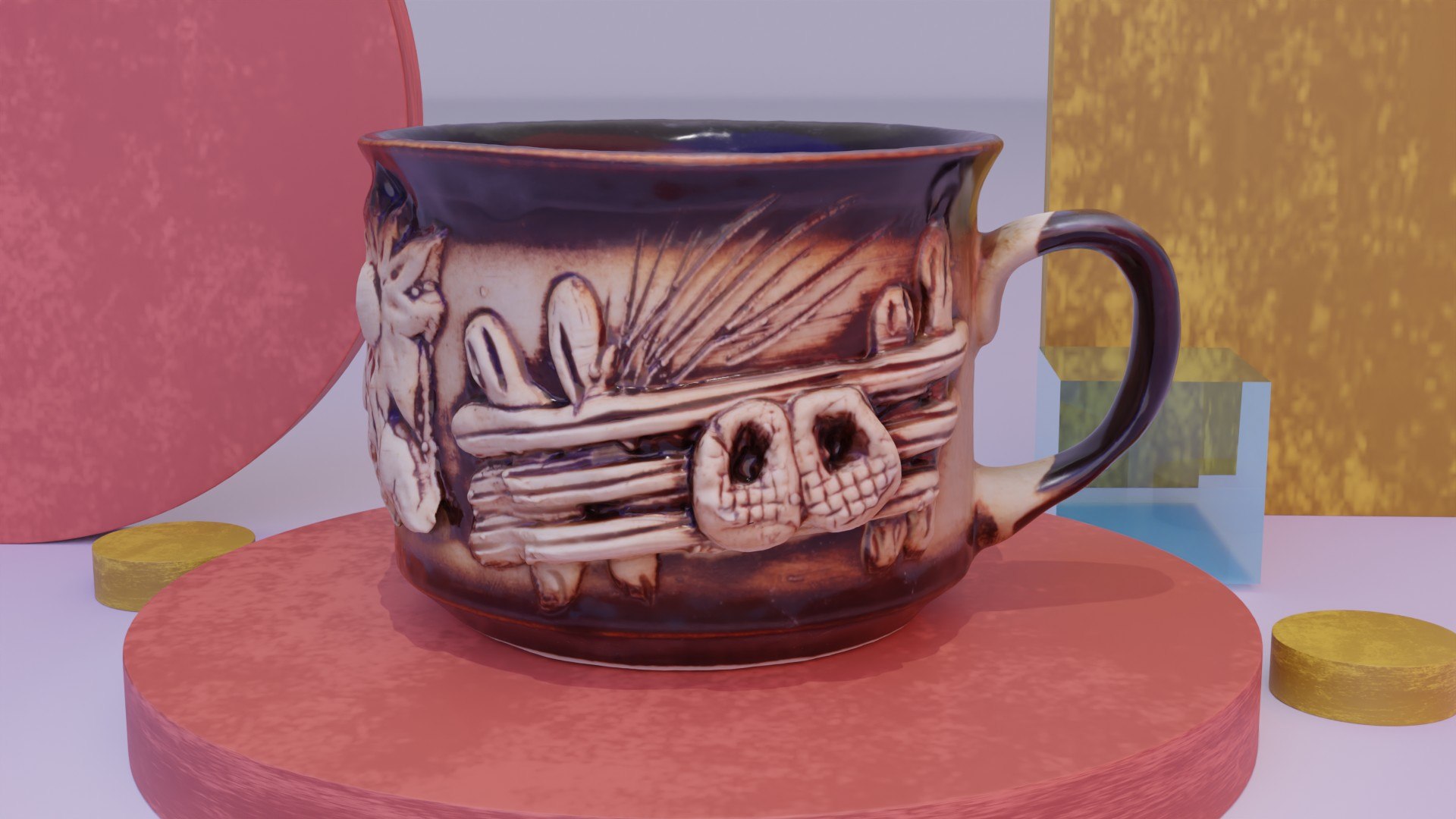 Ethnic Clay Cup 02 High-poly 3D Model 3D Model - TurboSquid 1847583