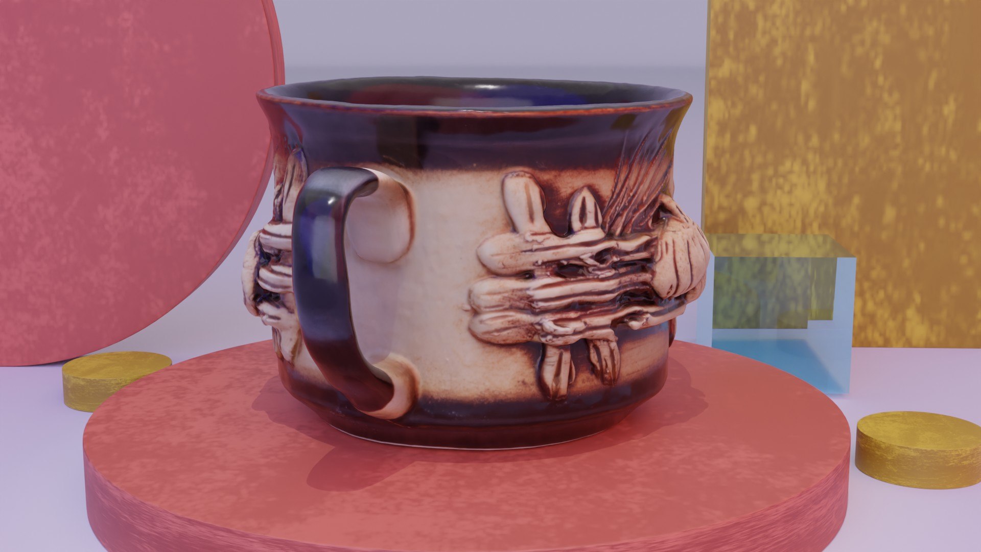 Ethnic Clay Cup 02 High-poly 3D Model 3D Model - TurboSquid 1847583