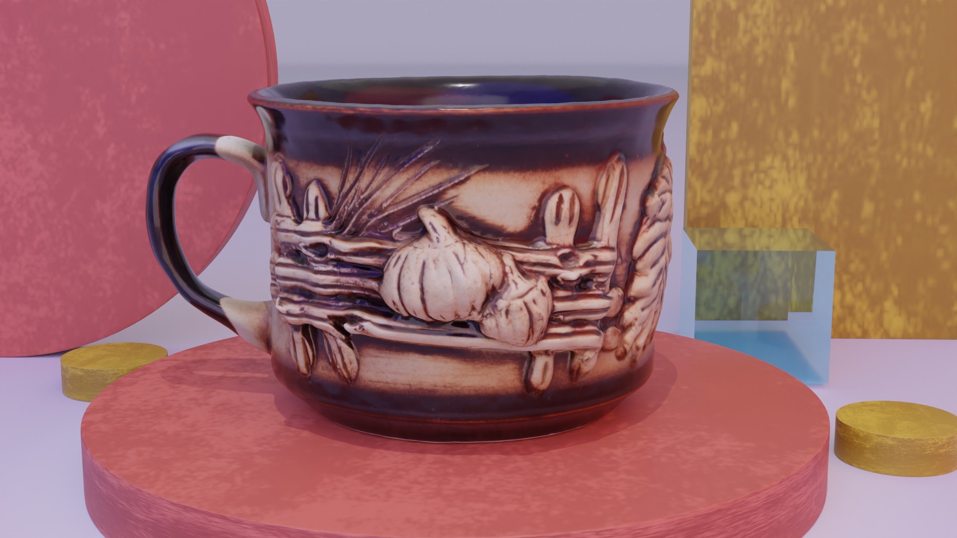 Ethnic Clay Cup 02 High-poly 3D Model 3D Model - TurboSquid 1847583