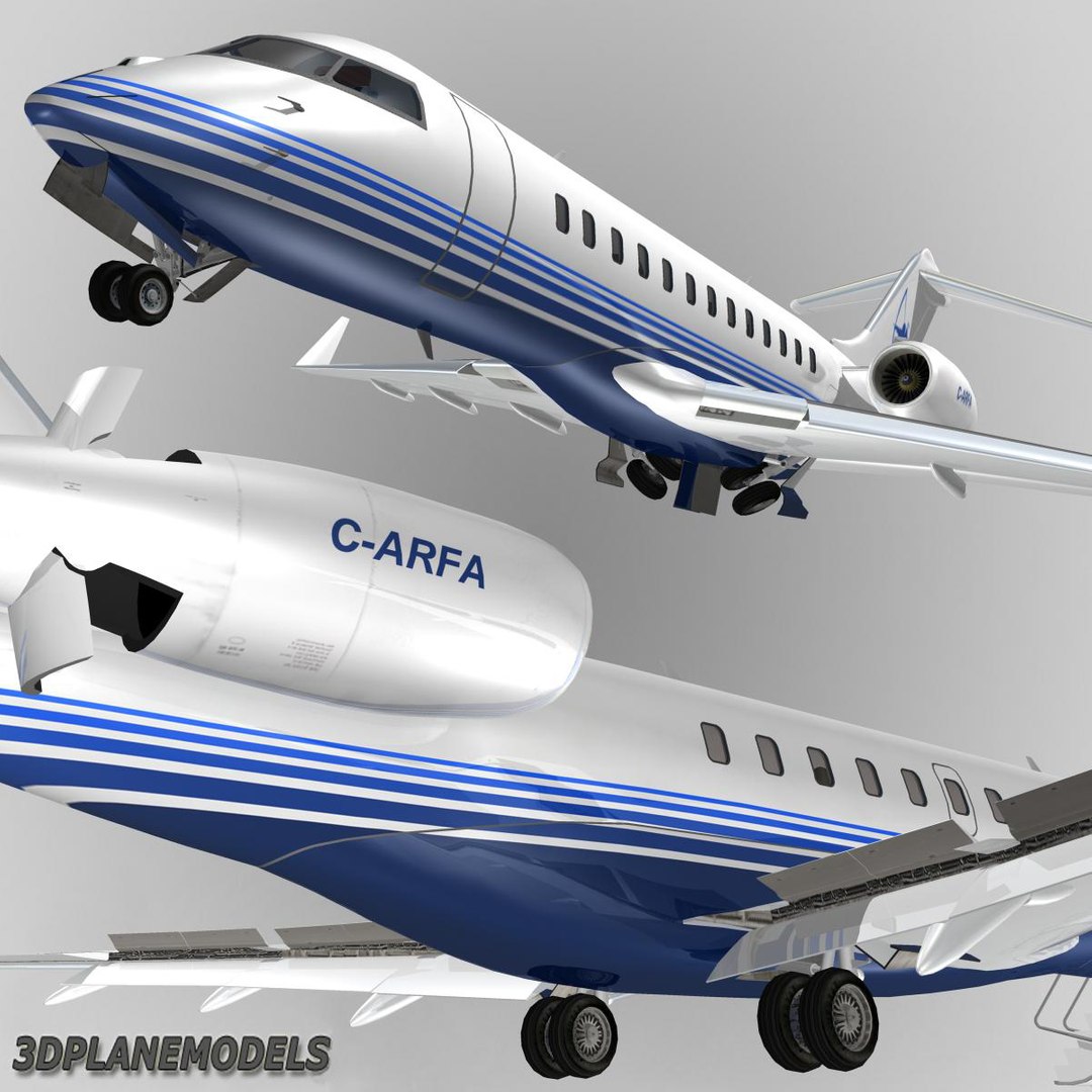 3d Bombardier Global