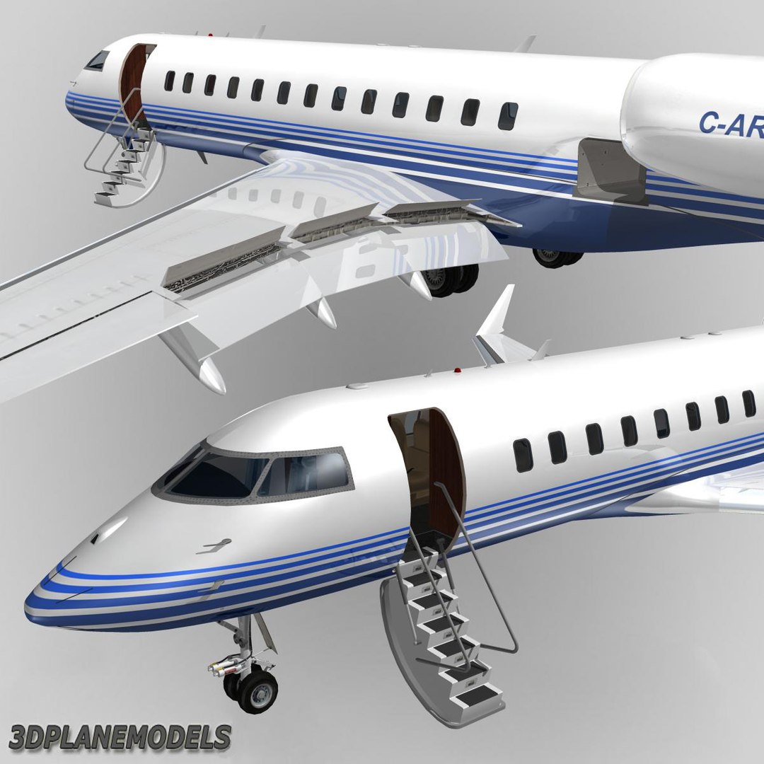 3d Bombardier Global