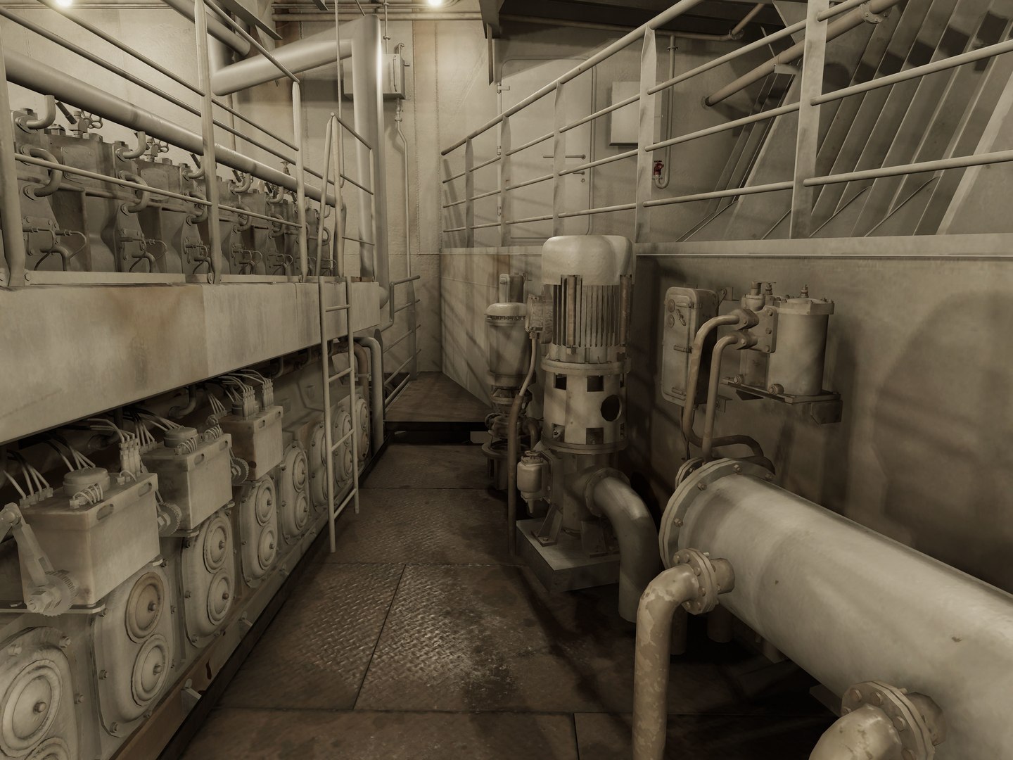 3D Vessel Engine Compartment Model - TurboSquid 2089349