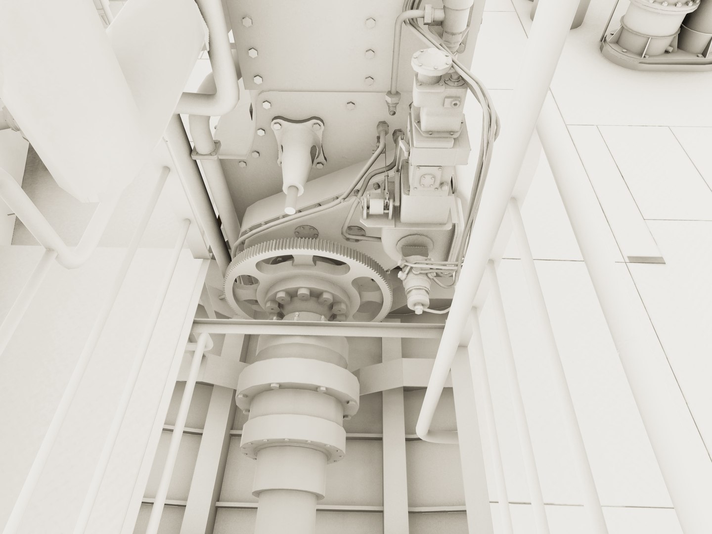 3D Vessel Engine Compartment Model - TurboSquid 2089349