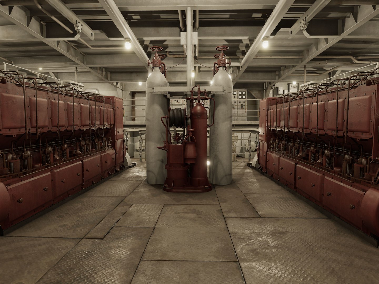 3D Vessel Engine Compartment Model - TurboSquid 2089349