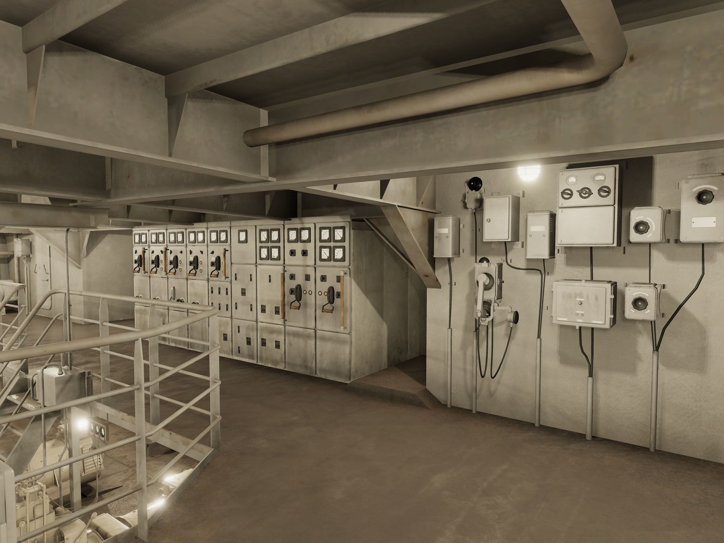 3D Vessel Engine Compartment Model - TurboSquid 2089349