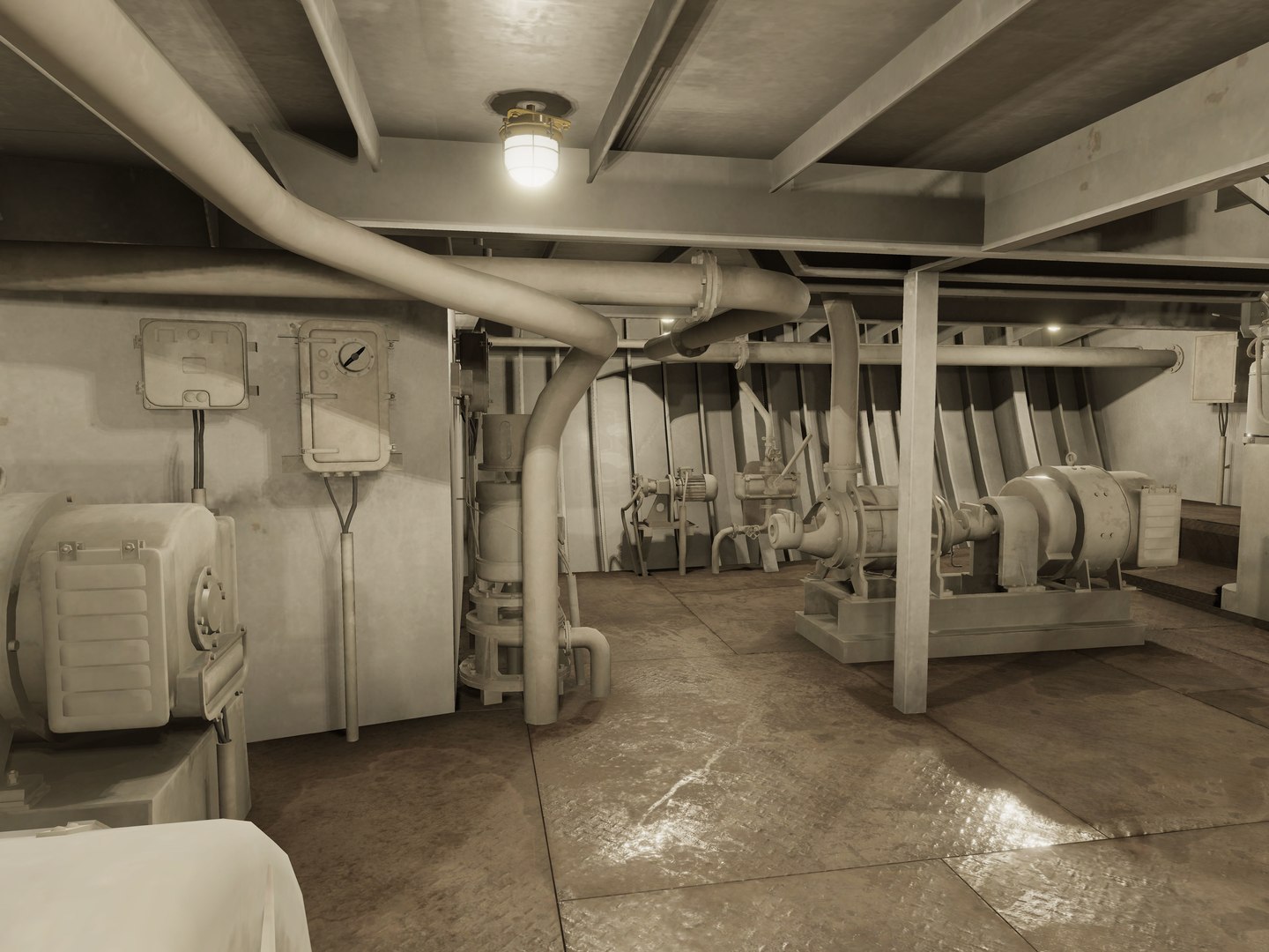 3D Vessel Engine Compartment Model - TurboSquid 2089349