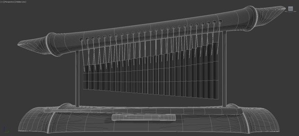 Chimes bamboo model - TurboSquid 1596529