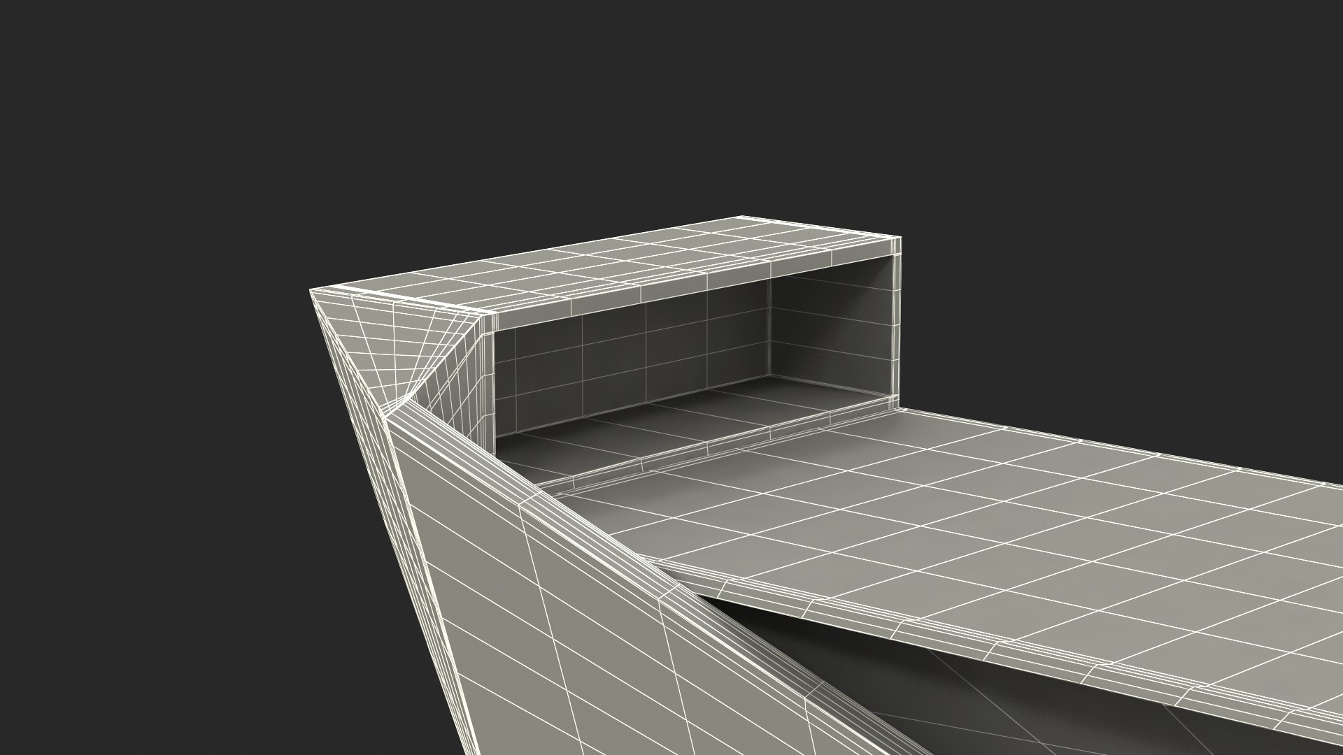 Reception with Magazine Rack Mockup Black 3D model - TurboSquid 2071323