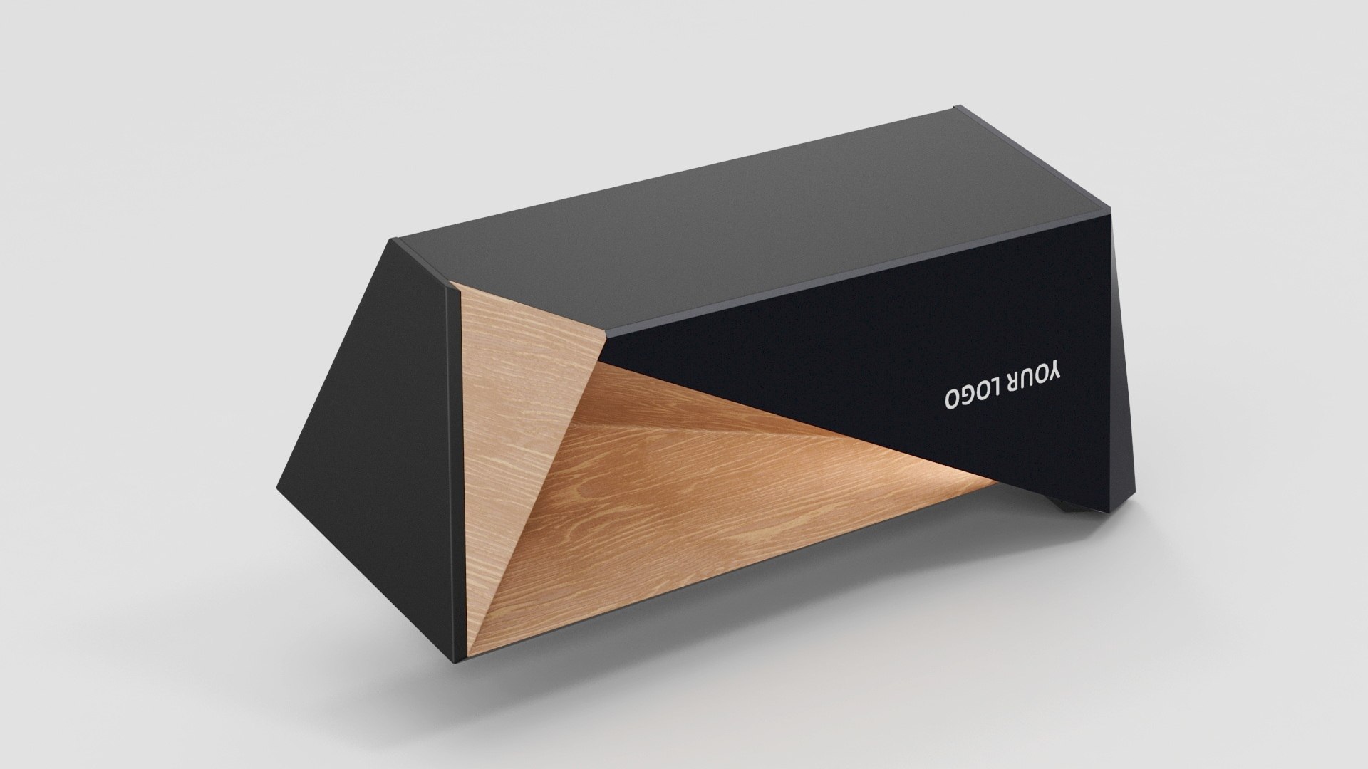 Reception with Magazine Rack Mockup Black 3D model - TurboSquid 2071323