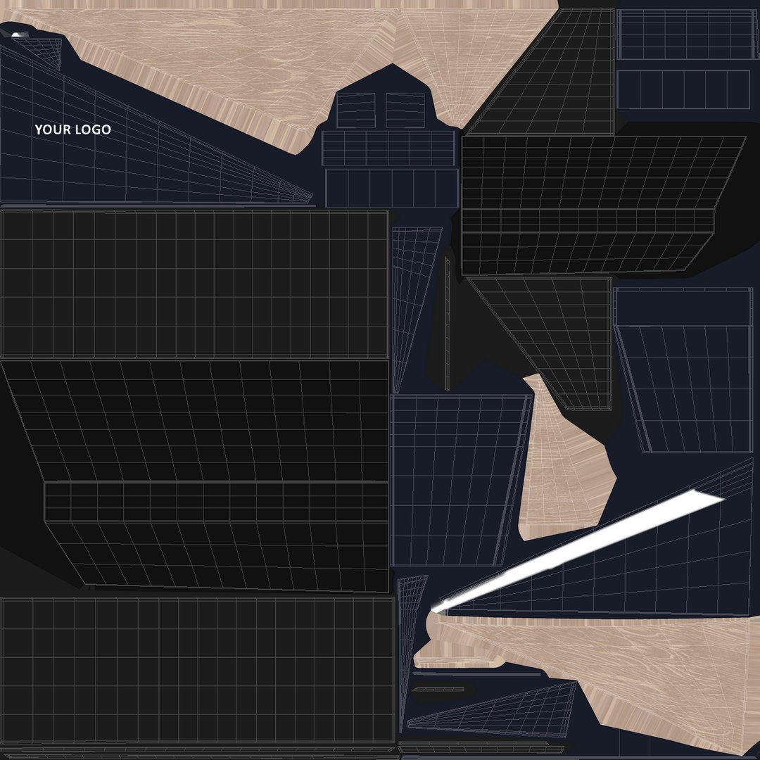 Reception with Magazine Rack Mockup Black 3D model - TurboSquid 2071323