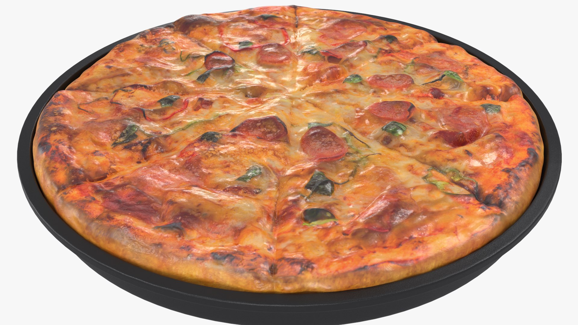 3D Pepperoni Pizza - TurboSquid 1289316