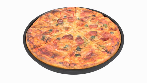 3D pepperoni pizza - TurboSquid 1289316
