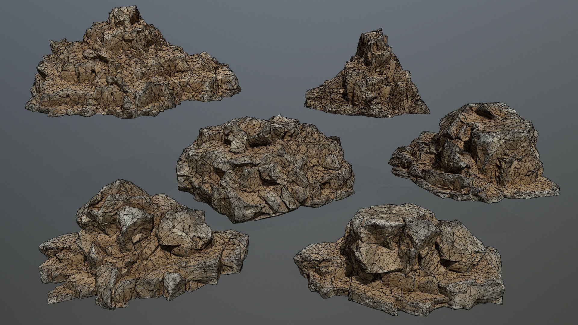 Desert rock 3D model - TurboSquid 1518956
