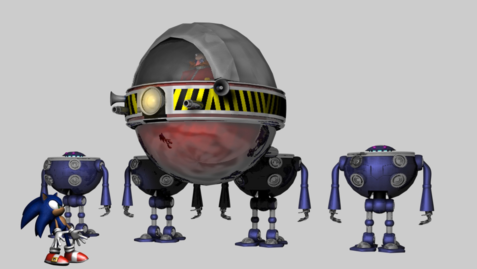 Free Sonic Pack 3d Model