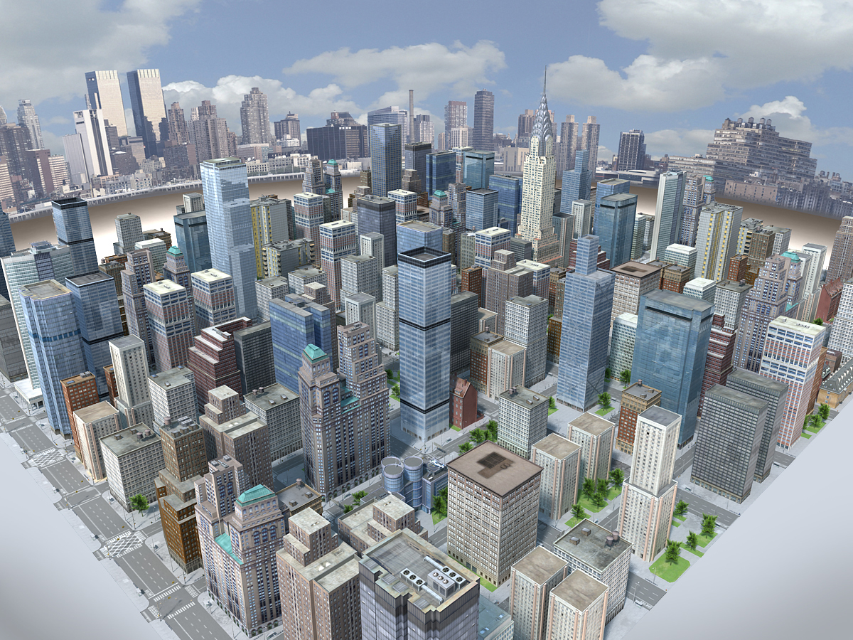 3d city mega real time