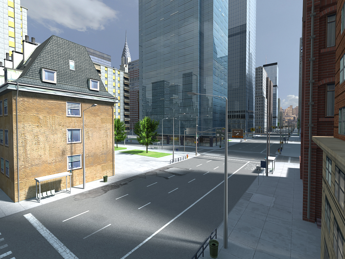 3d city mega real time