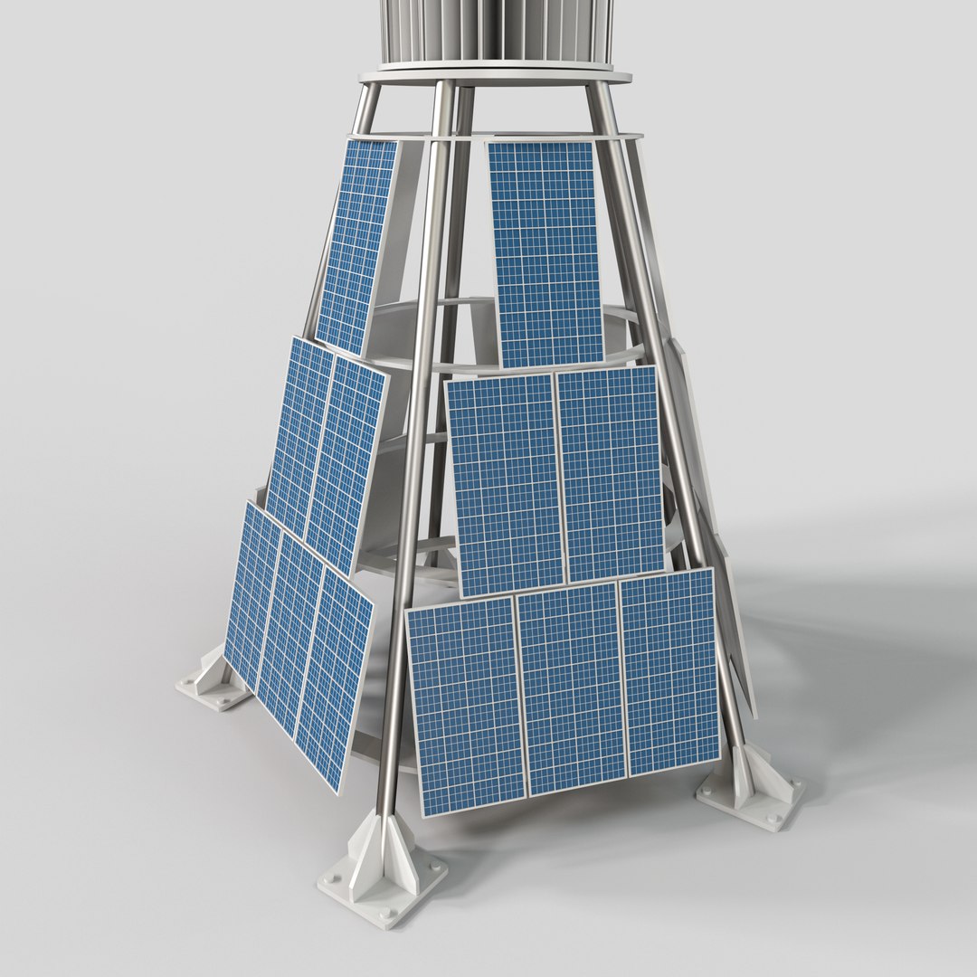 3D Solar Battery Model - TurboSquid 1543391