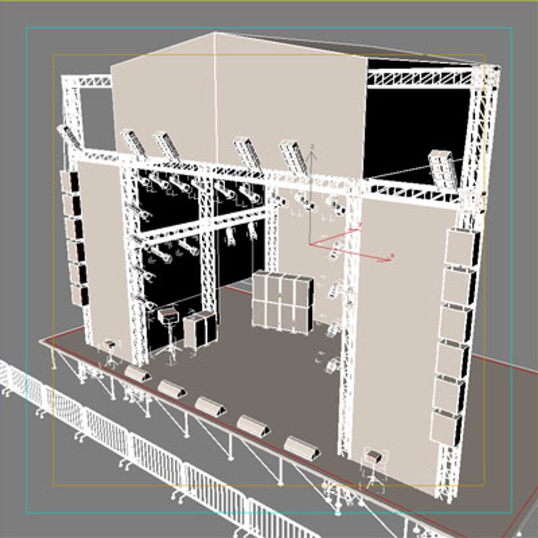 Concert Stage Stadium 3d Max