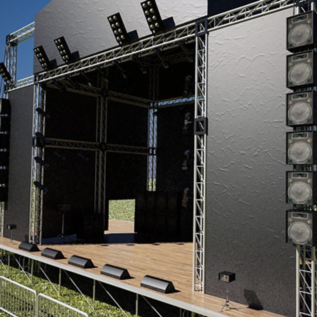 Concert Stage Stadium 3d Max