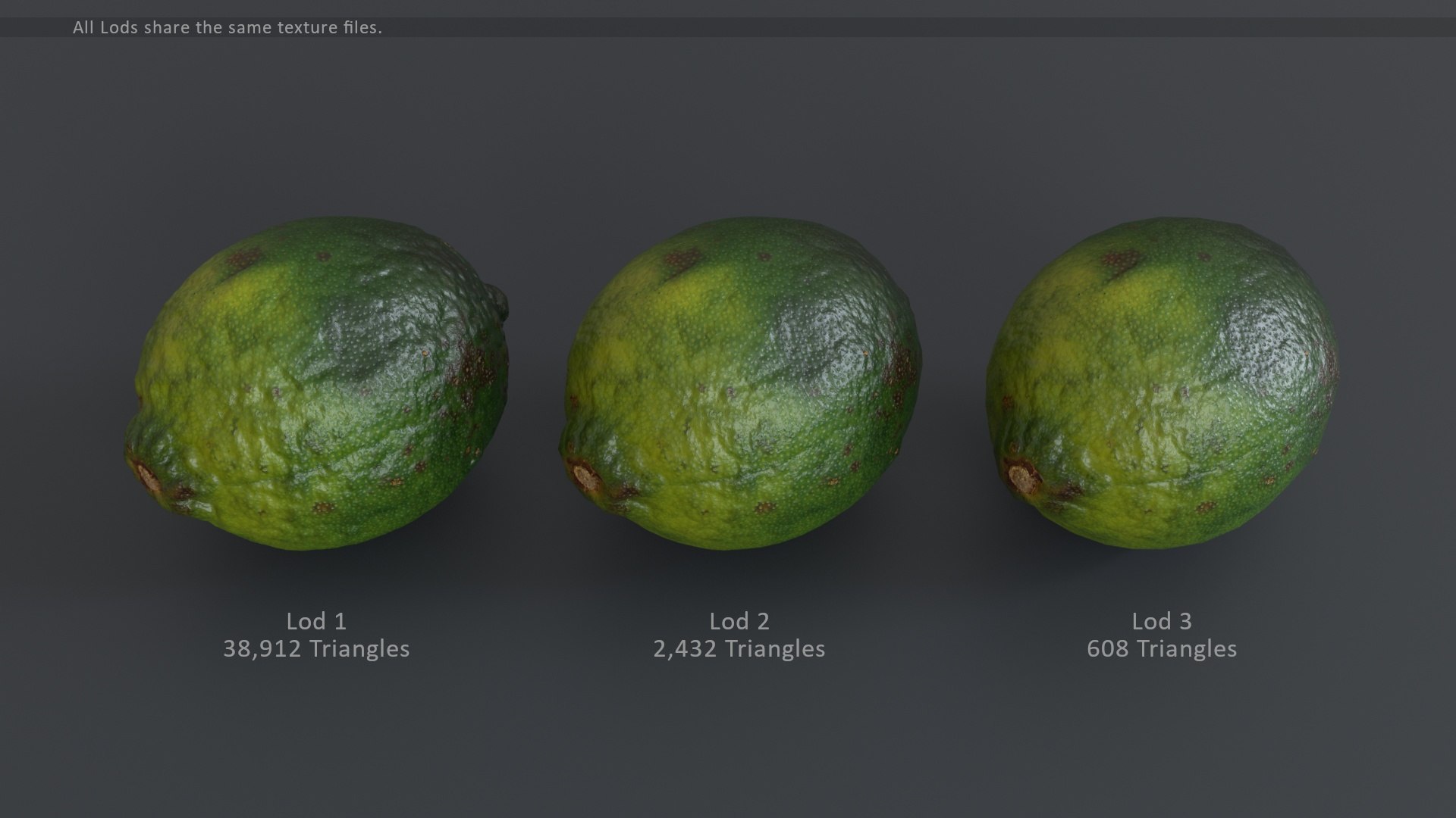 Lime Fruit Food 3D Model - TurboSquid 1669491