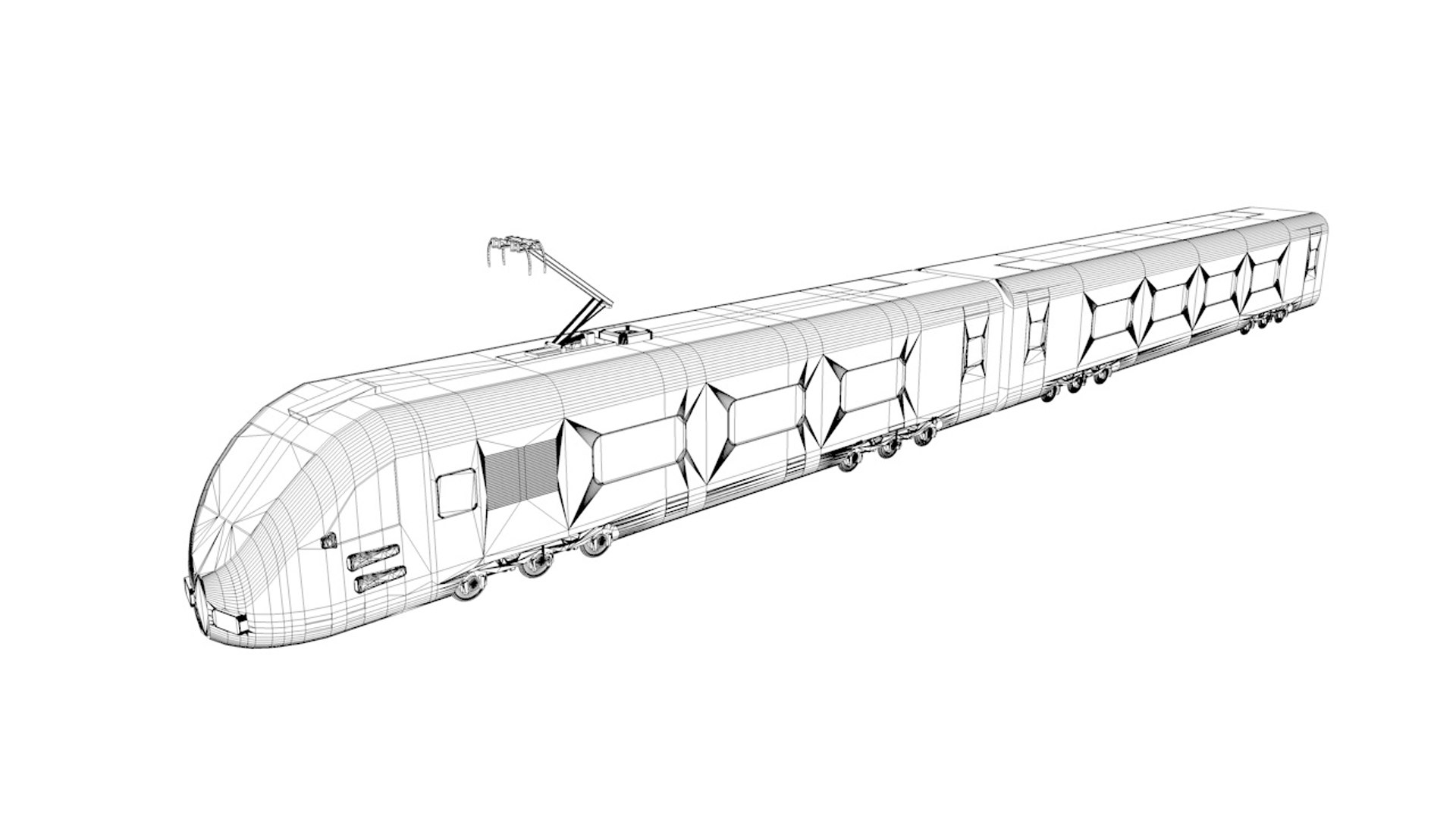 3D Fast Train Model - TurboSquid 1570349