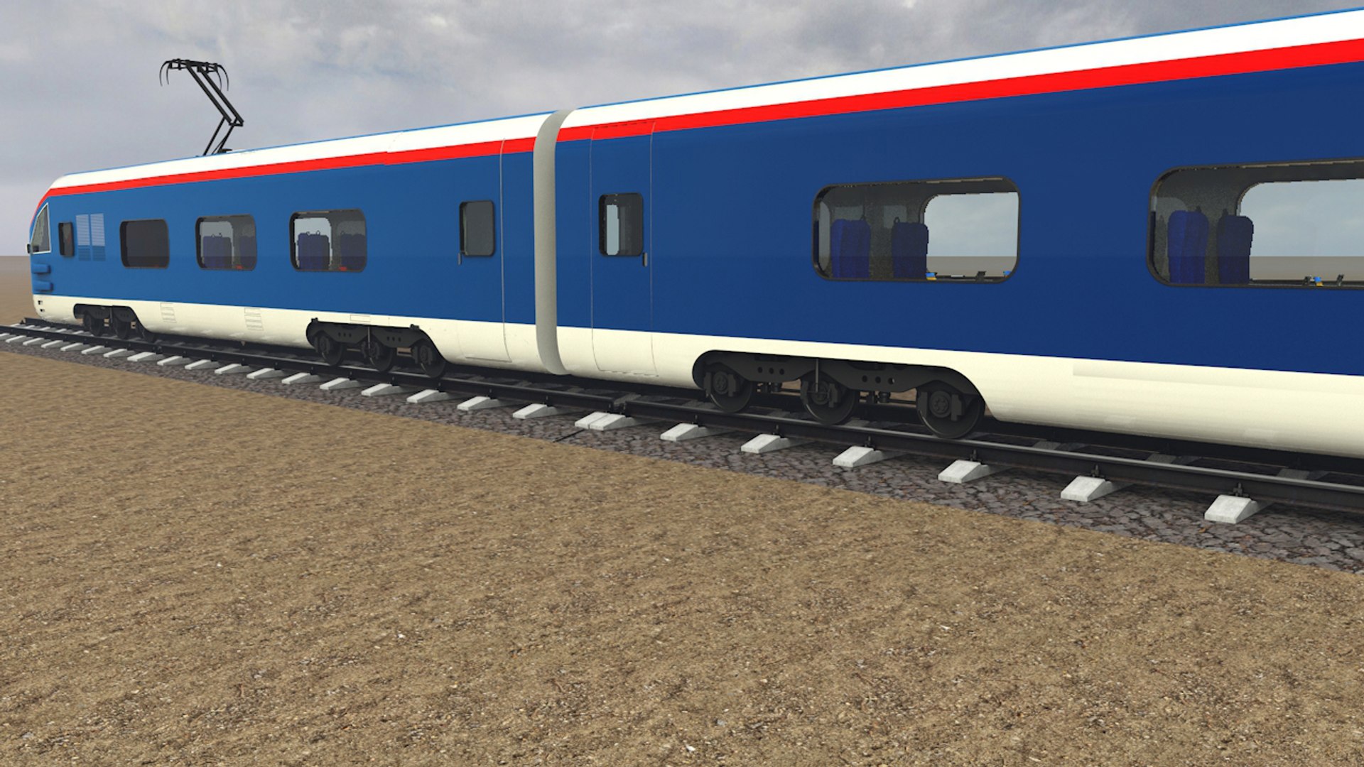 3D Fast Train Model - TurboSquid 1570349