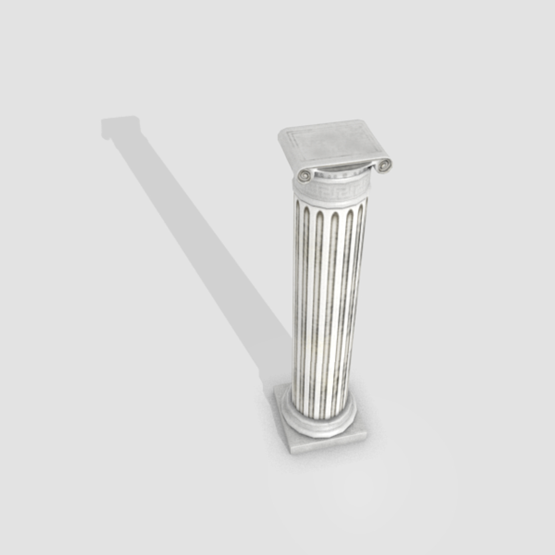 3d Model Pillars Ancient
