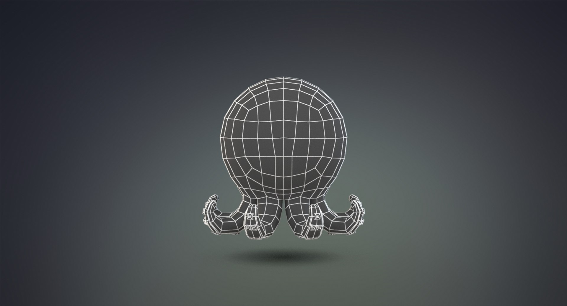 Cute cartoon octopus 3D - TurboSquid 1345873