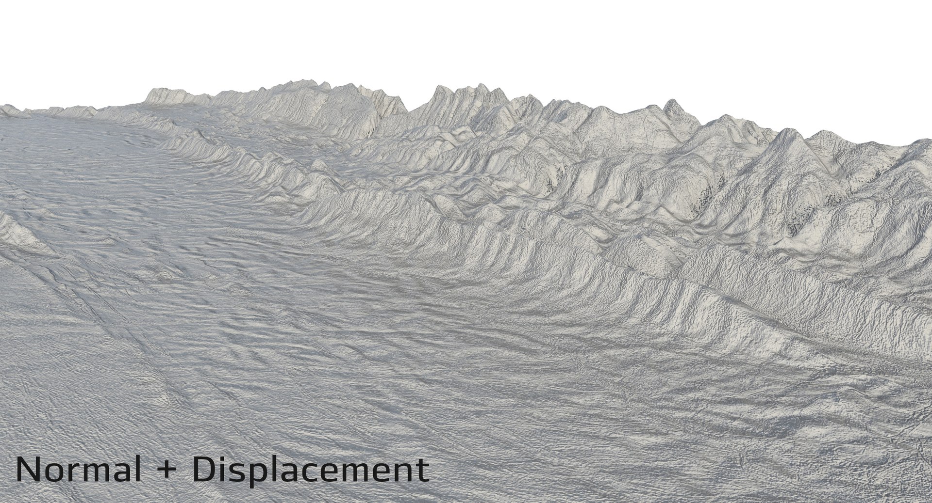 Mountain Range 3D Model - TurboSquid 1295077