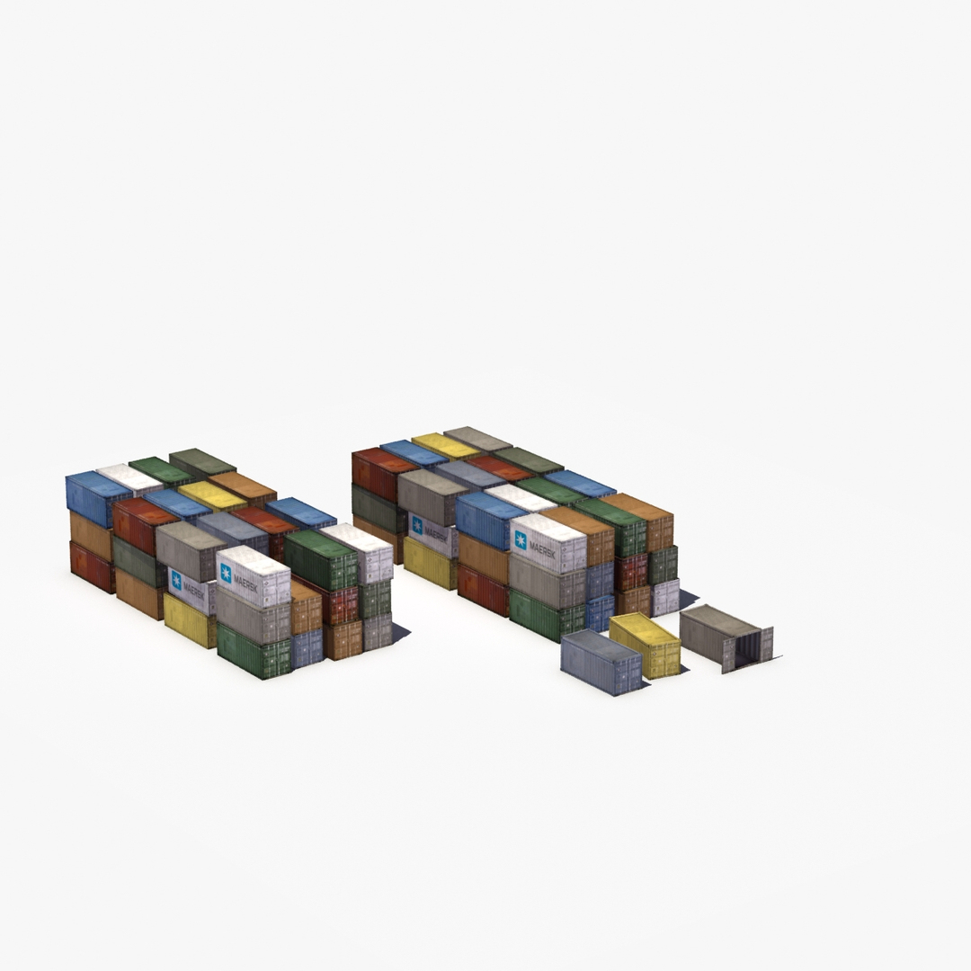 3ds Stack Iso Shipping Containers