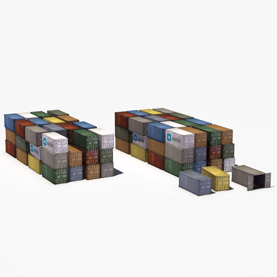 3ds Stack Iso Shipping Containers