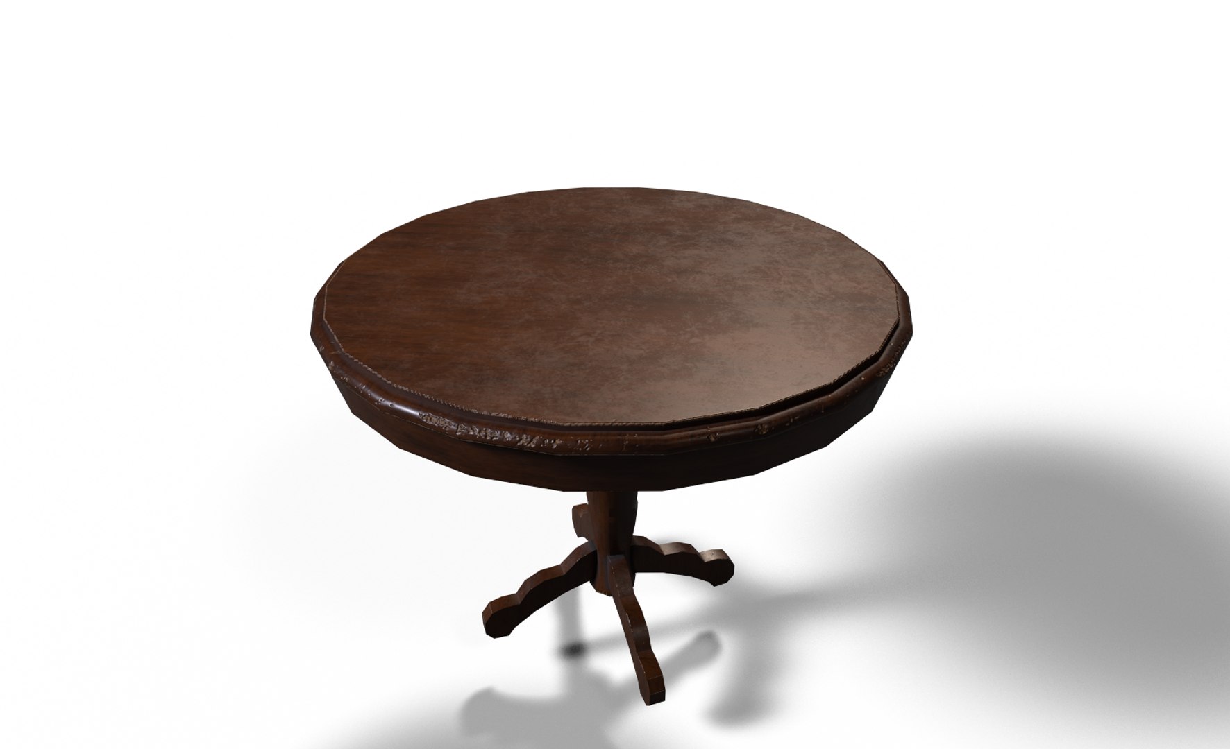 3D wood table model - TurboSquid 1392823