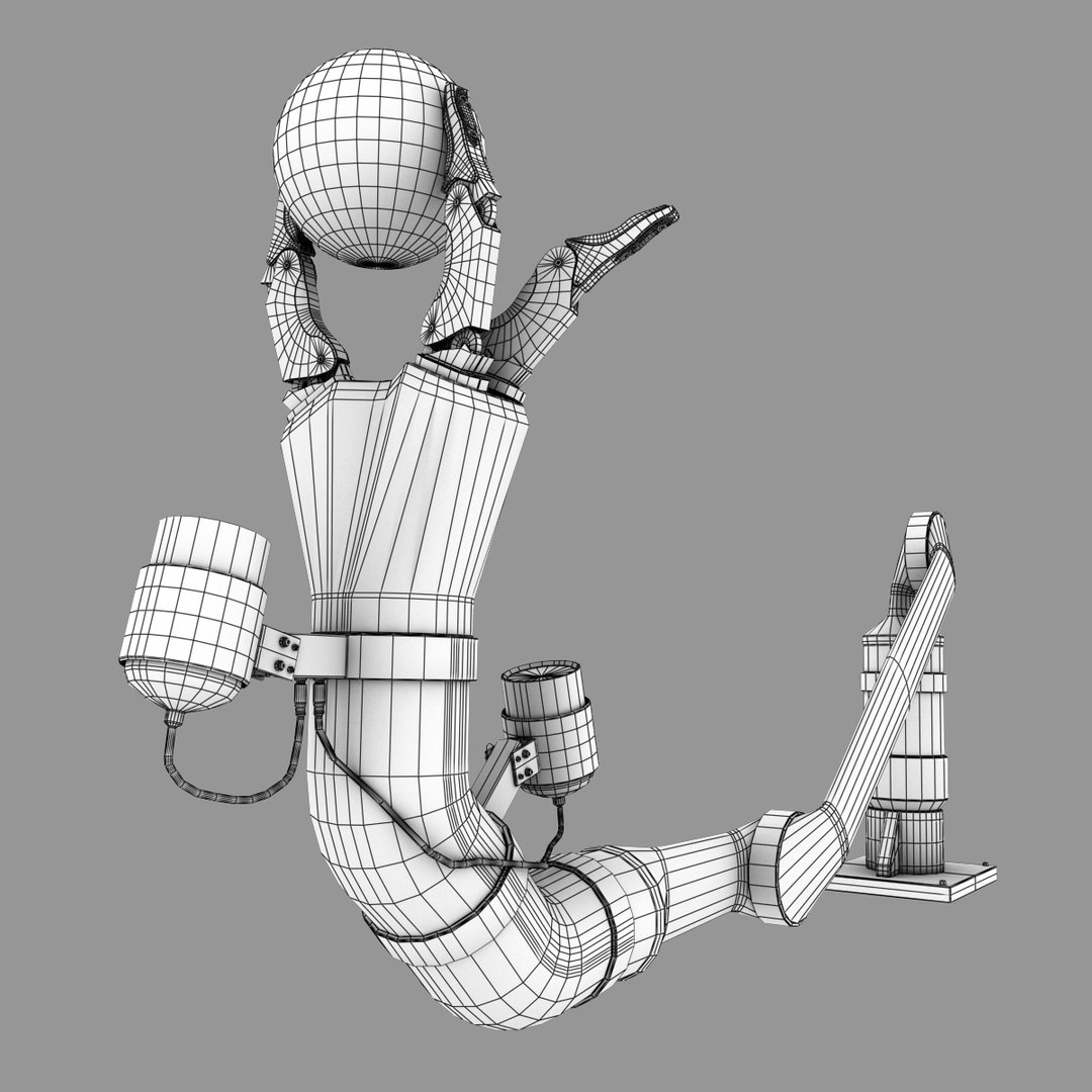 Remotely Robot Arm 3d Model