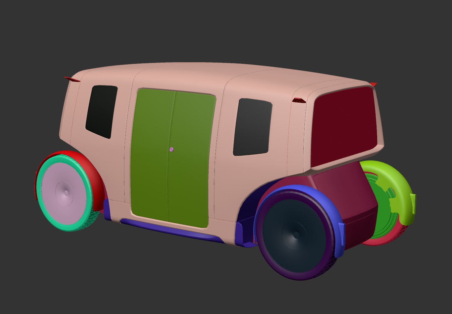 Robotaxi Autonomous Taxi Vehicle Model - TurboSquid 2116340