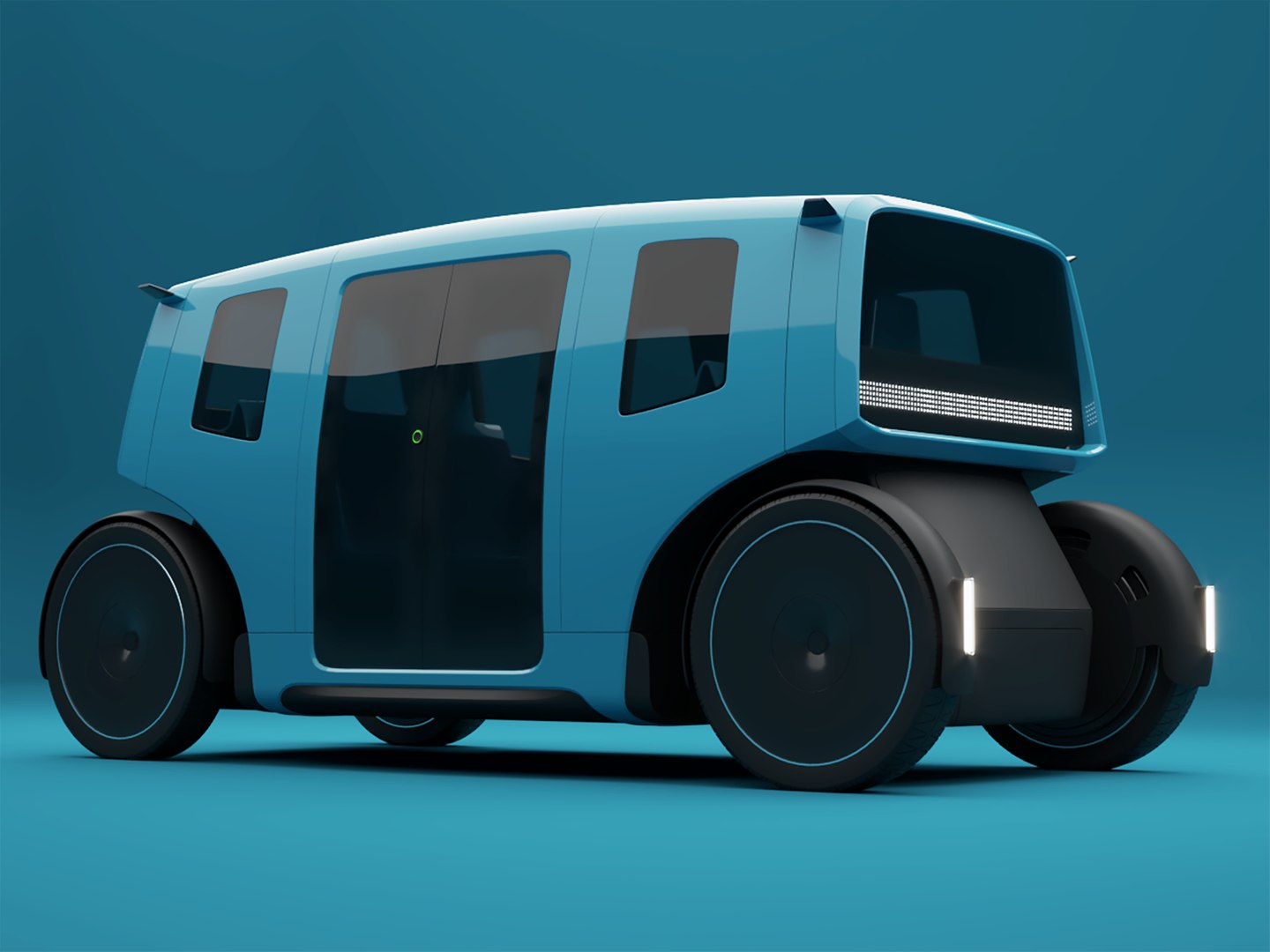 Robotaxi Autonomous Taxi Vehicle Model - TurboSquid 2116340