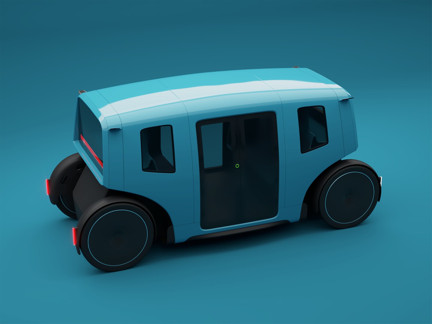 Robotaxi Autonomous Taxi Vehicle Model - TurboSquid 2116340