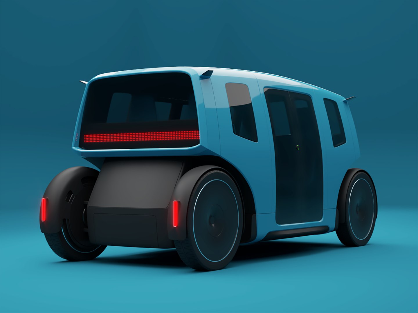 Robotaxi Autonomous Taxi Vehicle Model - TurboSquid 2116340