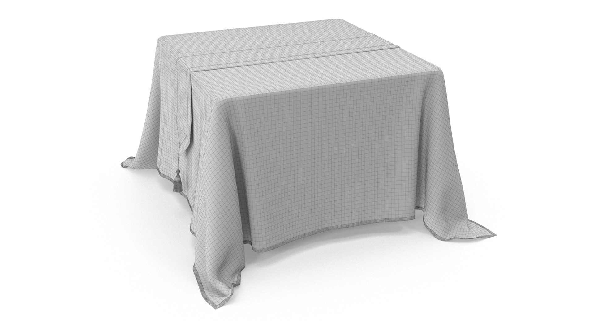 3d Table Tablecloth Cloth Model