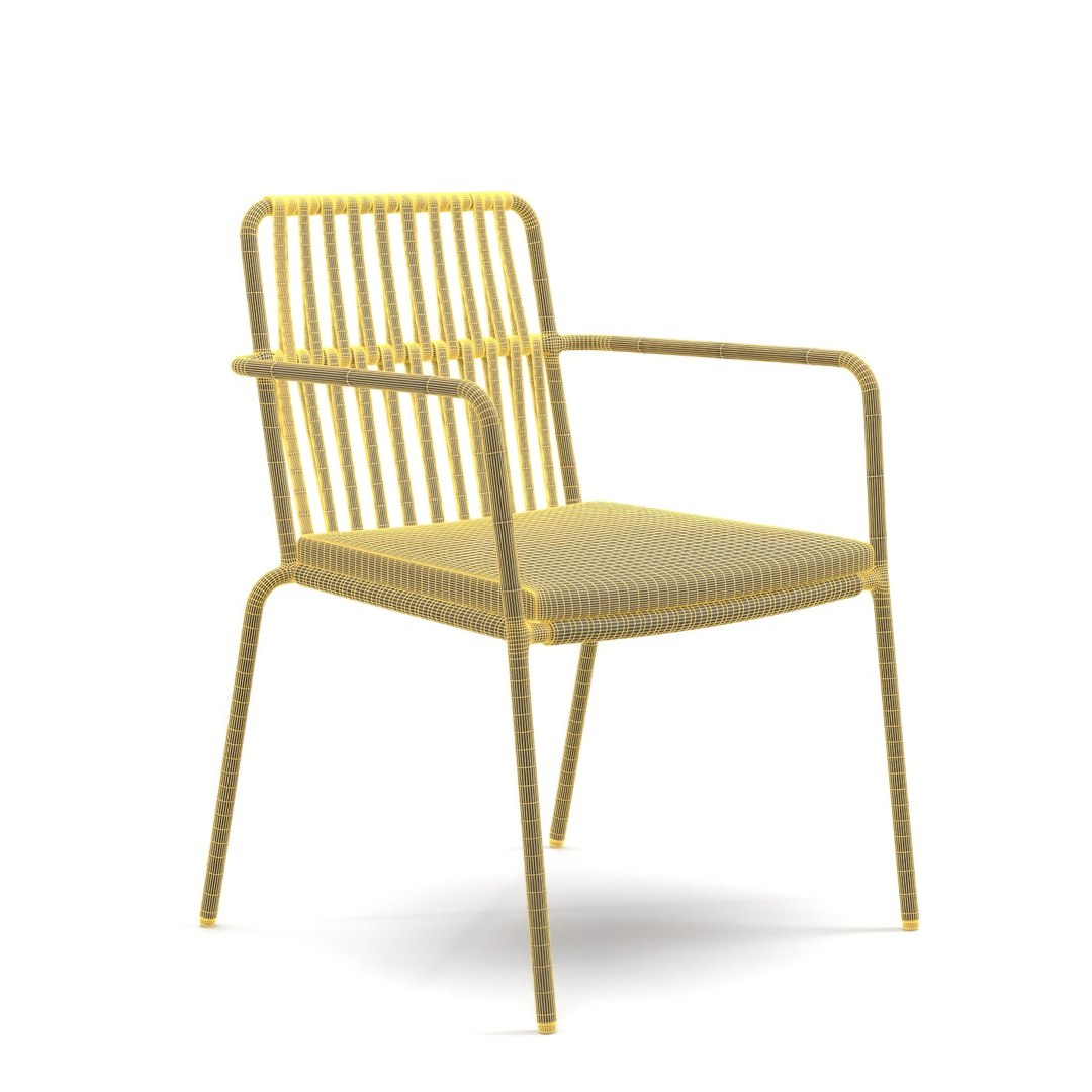 3D Kettal Net Dining Armchair - TurboSquid 2227651