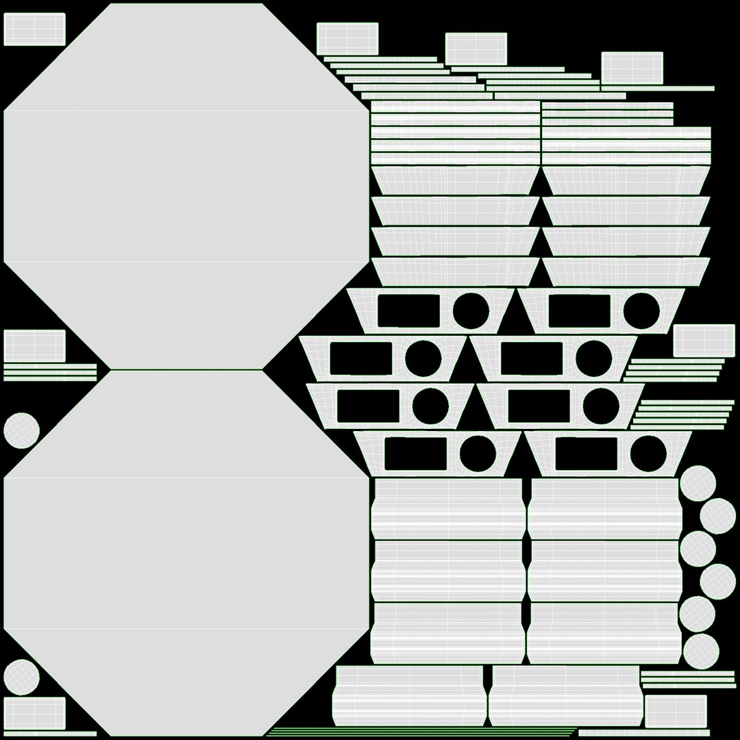 Poker Table Octagonal with Chairs model - TurboSquid 2166687
