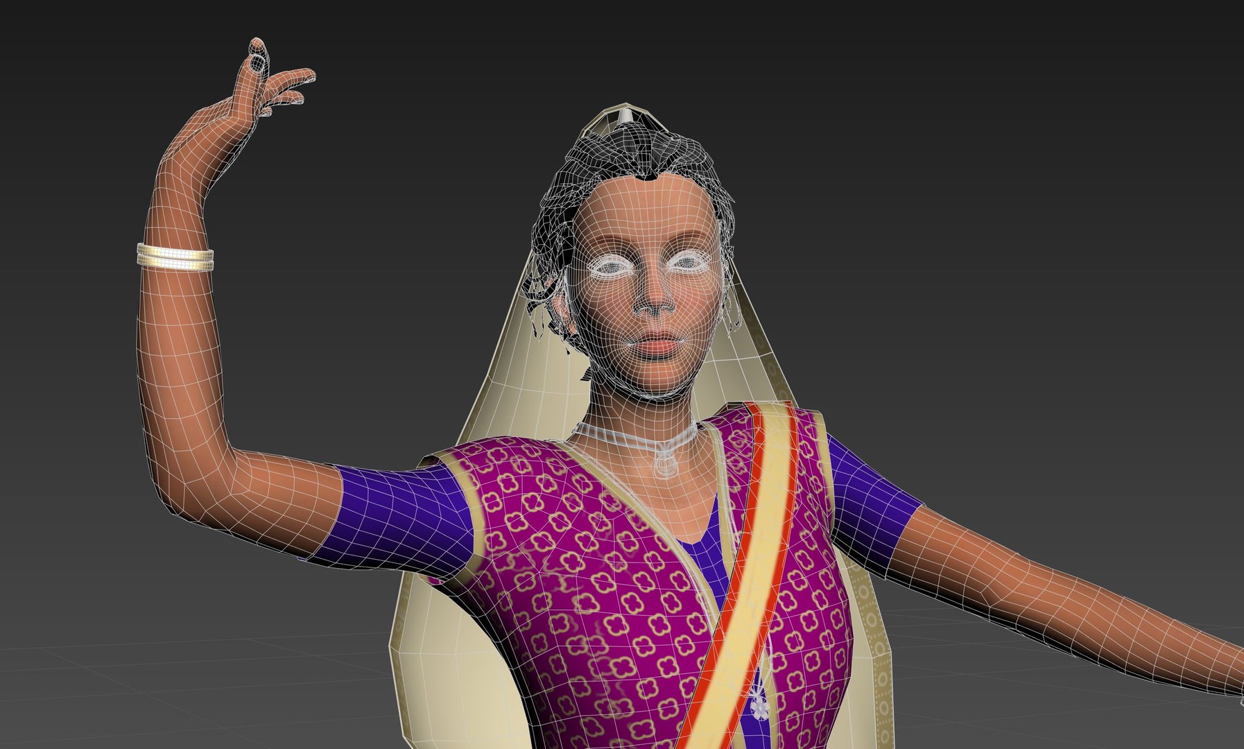 Manipuri Dance 3D Model - TurboSquid 1967315