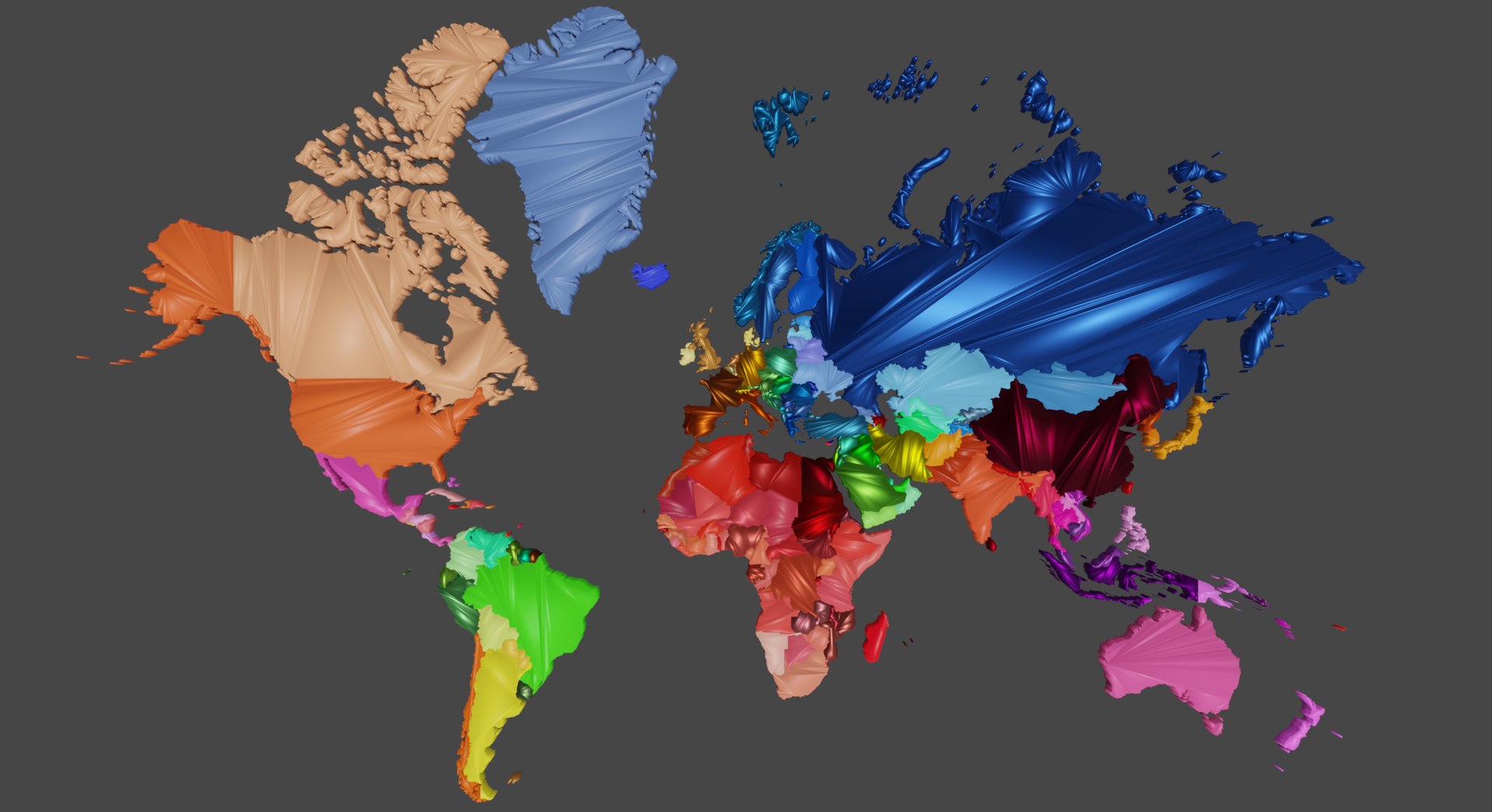3D World Map1 - TurboSquid 2250426