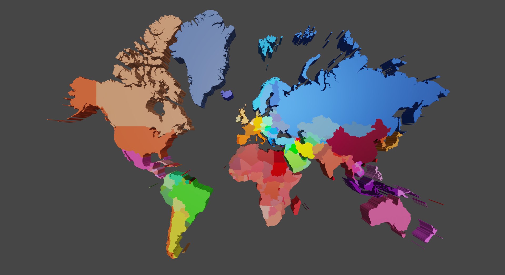 3D World Map1 - TurboSquid 2250426