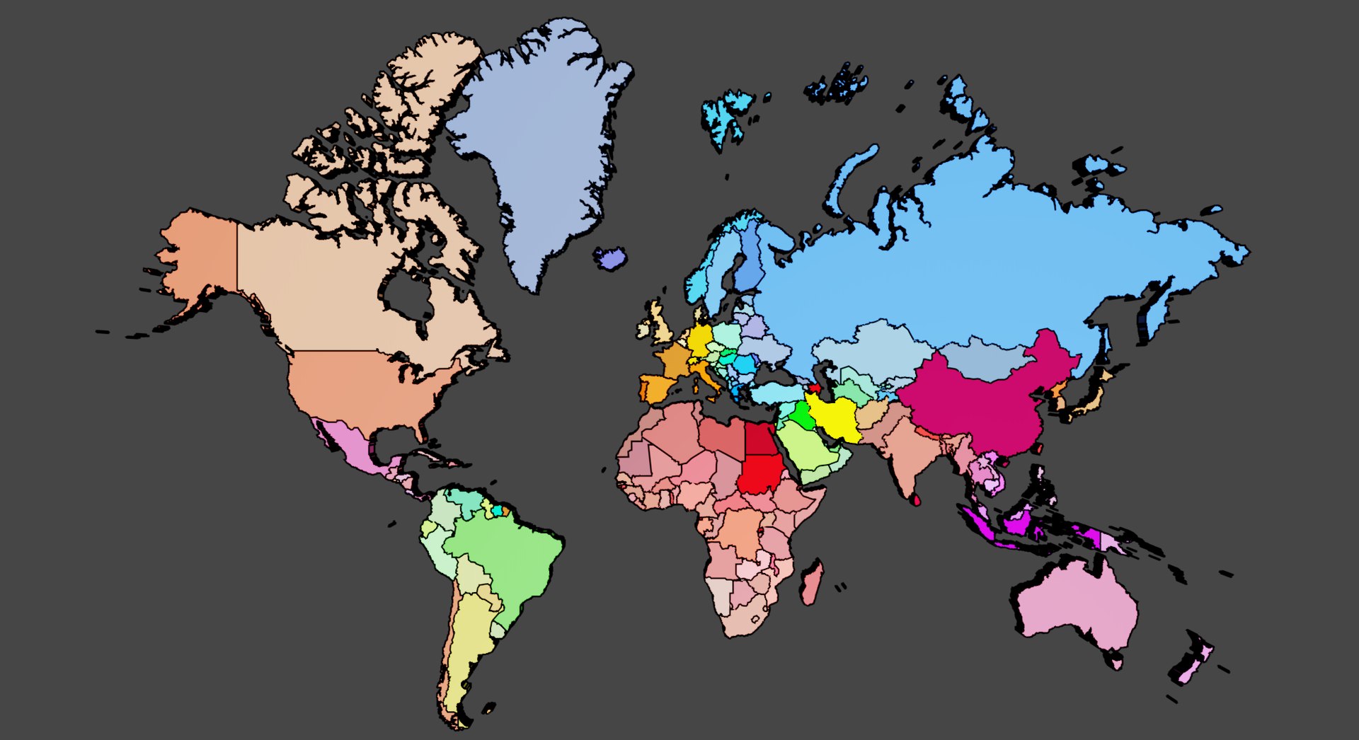 3D World Map1 - TurboSquid 2250426