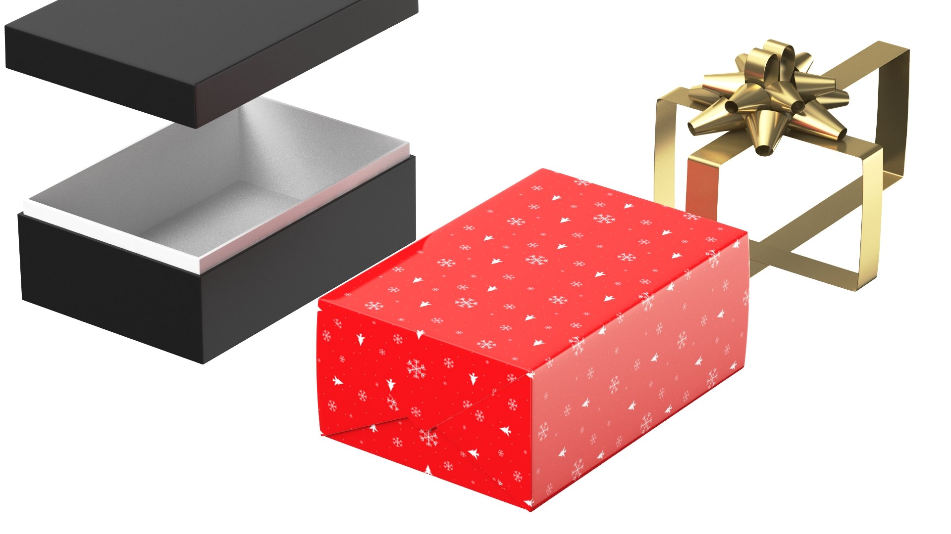 Detailed Gift Box 09 model - TurboSquid 2162867