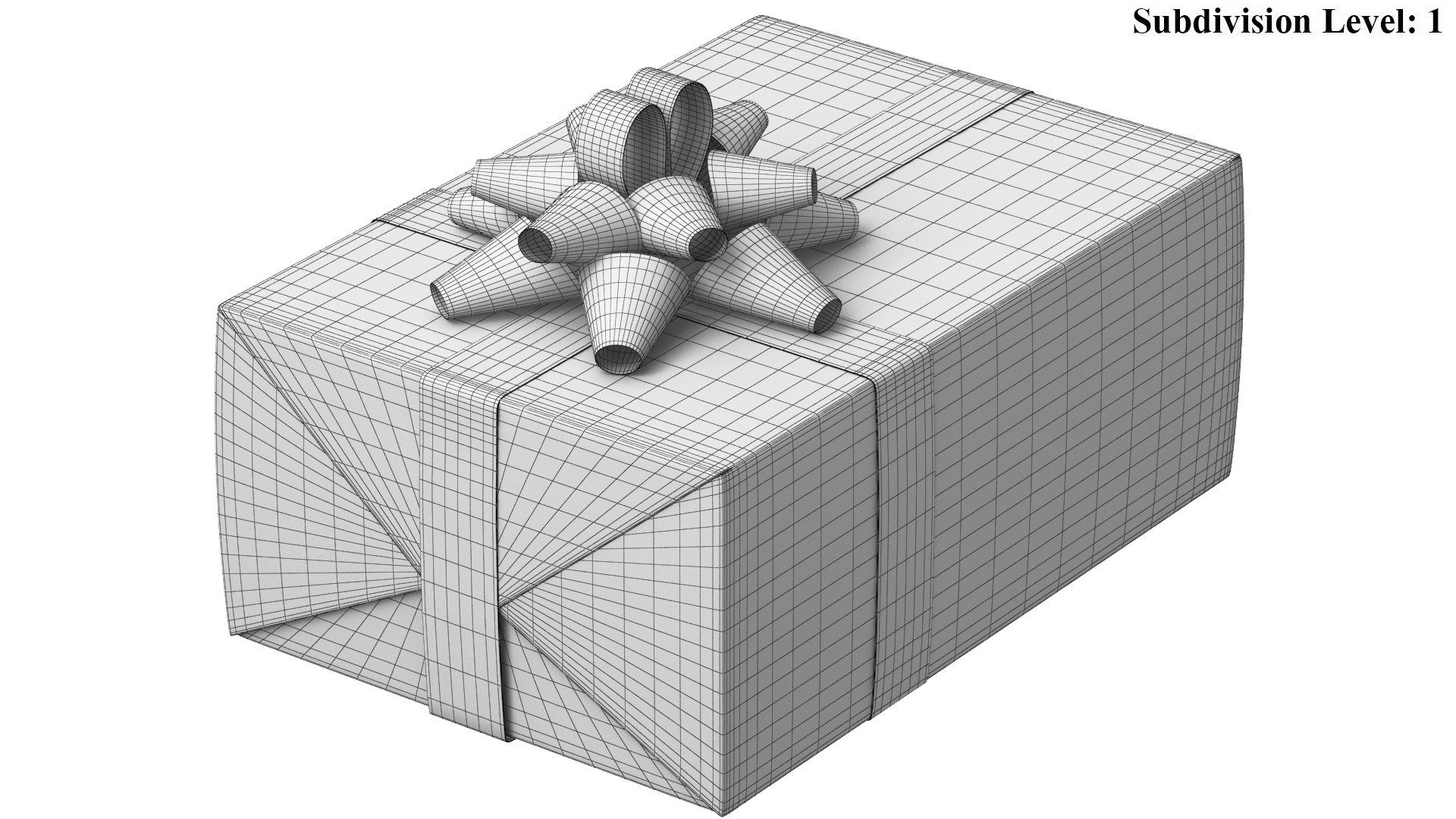 Detailed Gift Box 09 model - TurboSquid 2162867