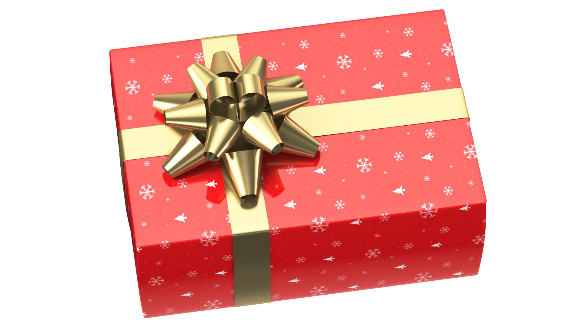 Detailed Gift Box 09 model - TurboSquid 2162867