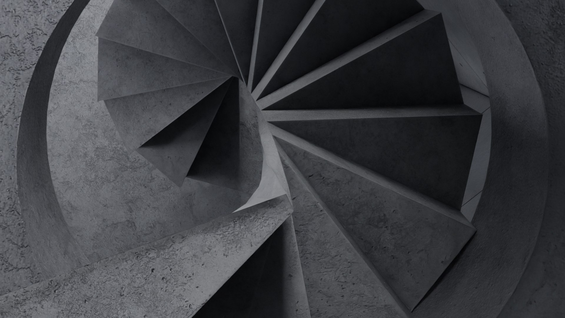 3D Spiral Concrete Room Low-poly Model - TurboSquid 2037312