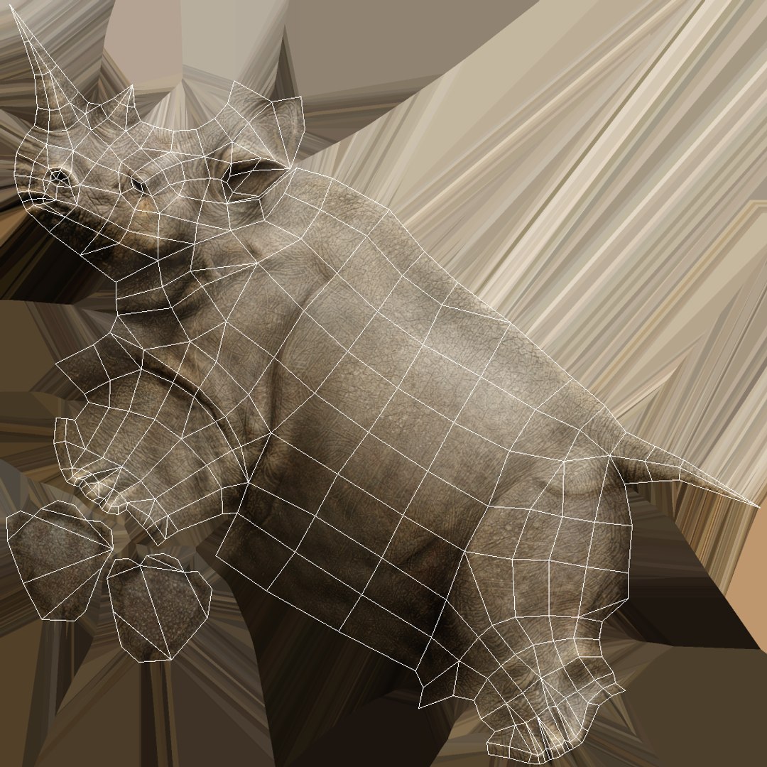 Realistic Rhino 3d Model